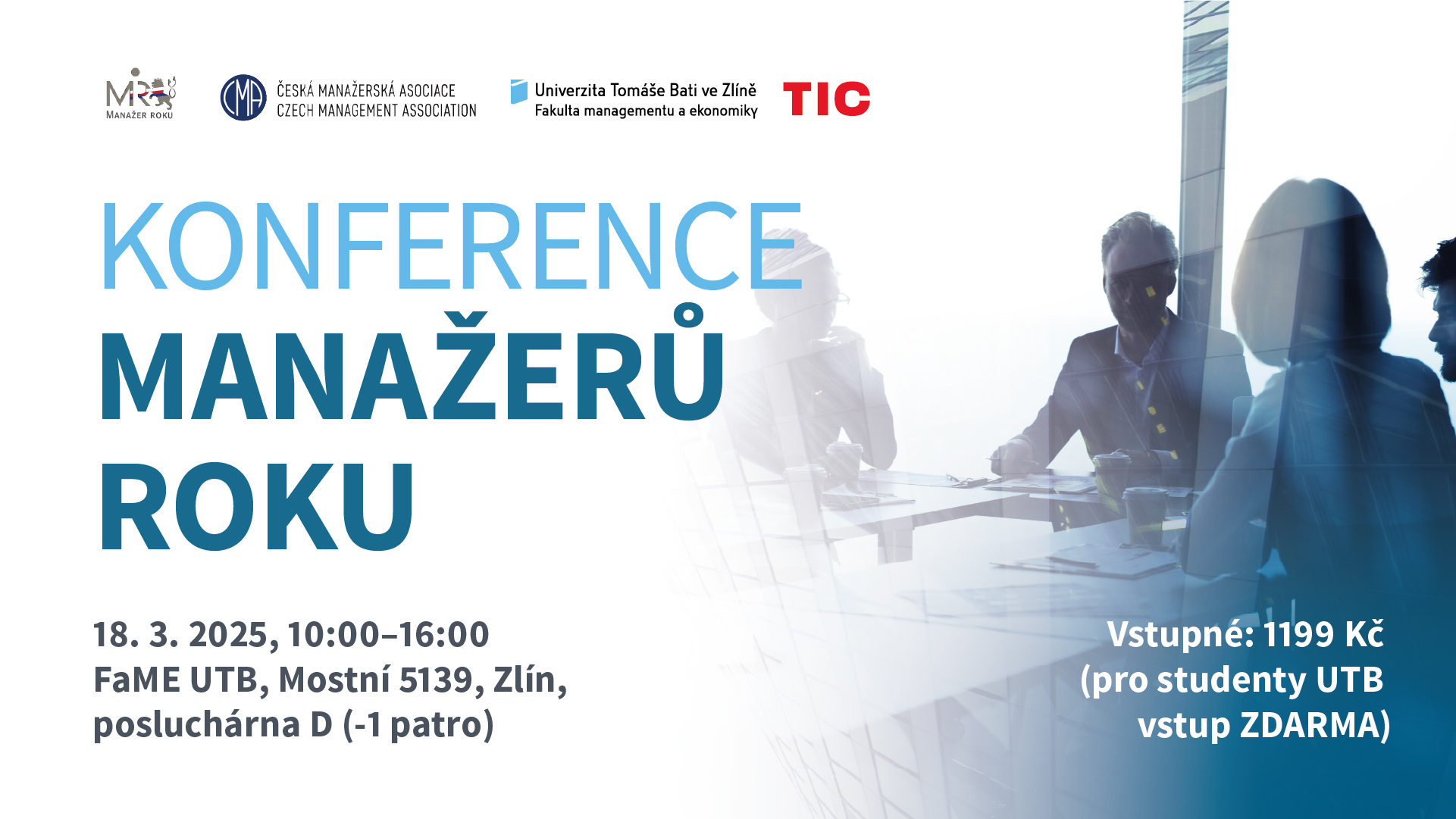 Konference Manažerů roku - Fakulta logistiky a krizového řízení